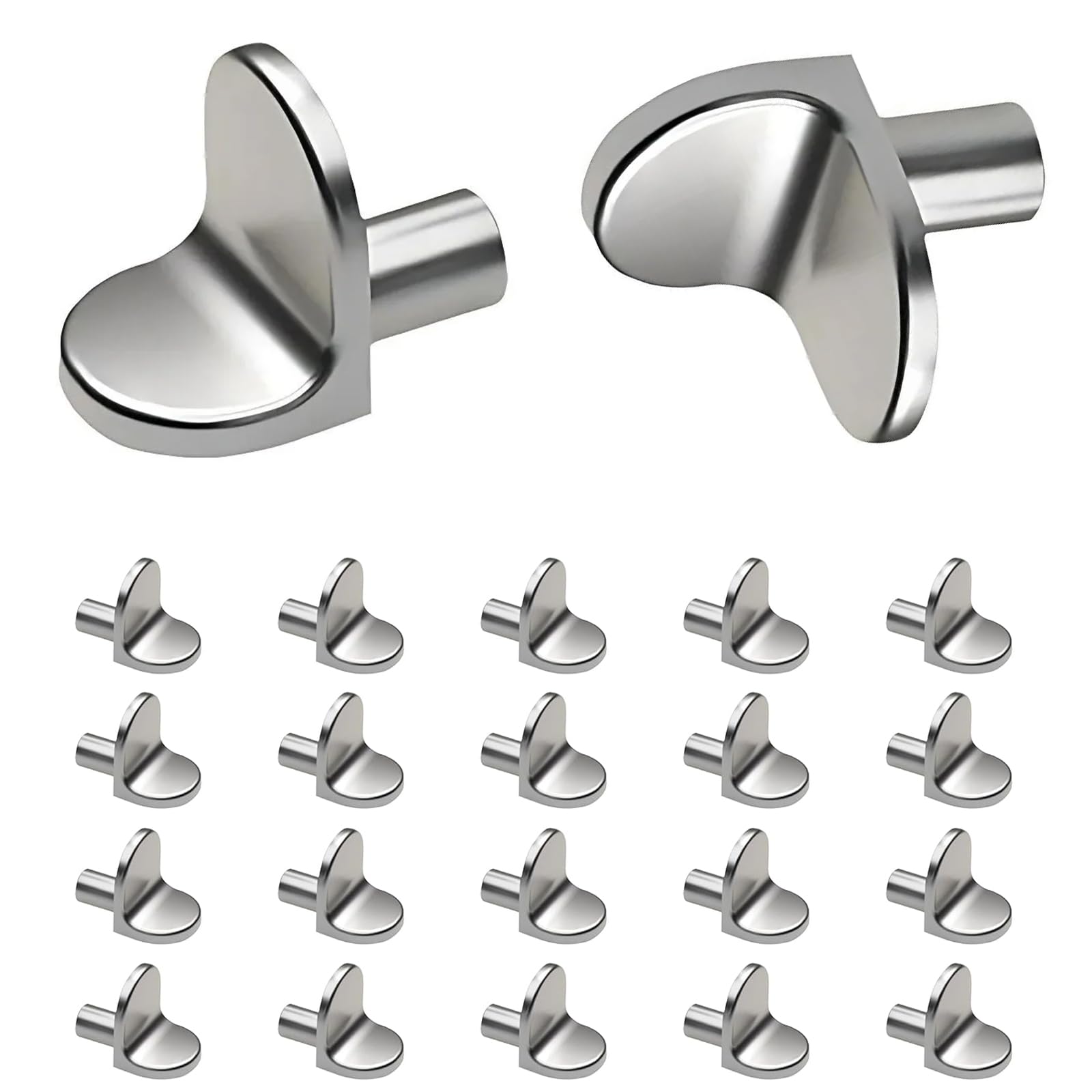 20PCS Zinc Alloy Shelf Support Pegs 5mm, L-Shaped Cupboard Shelf Pegs ...