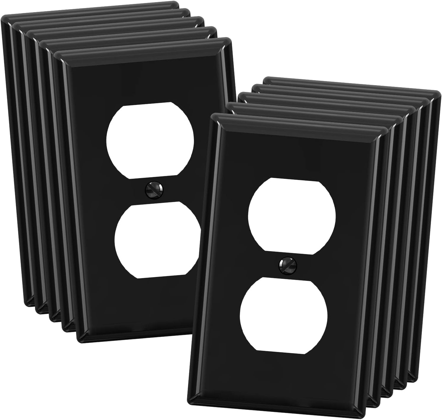 ELEGRP Duplex Receptacle Outlet Covers, 1-Gang Standard Size Wall ...