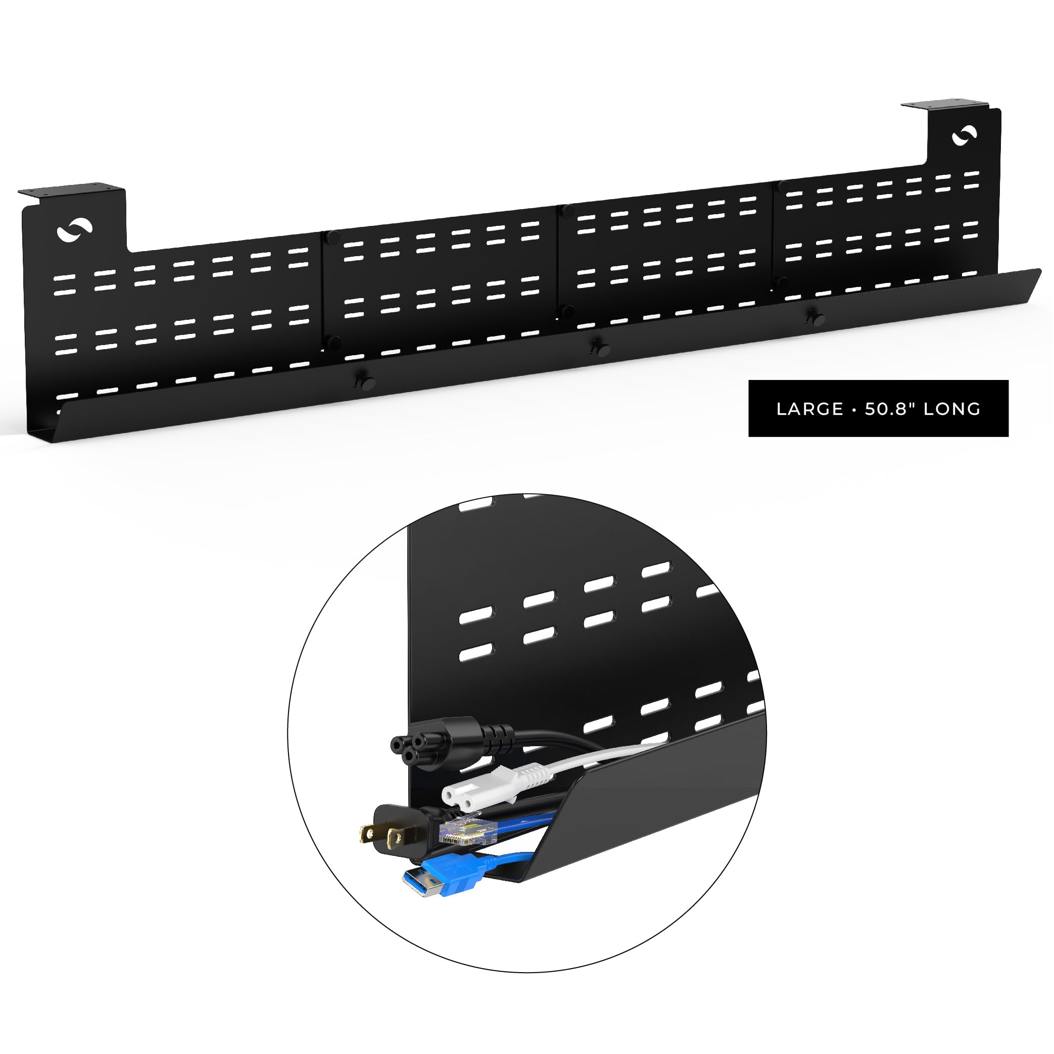 Snapklik.com : HumanCentric Under Desk Cable Management Tray And ...