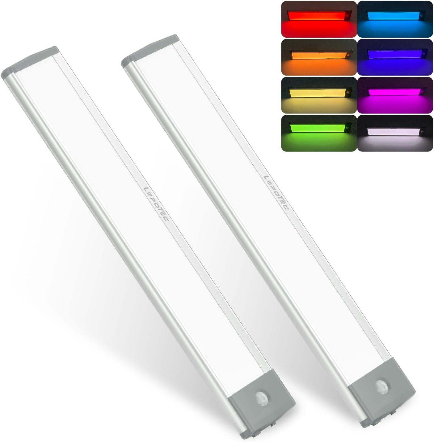 lexall Under Cabinet Lighting, 3 Pack 60 LED Rechargeable Motion Sensor ...