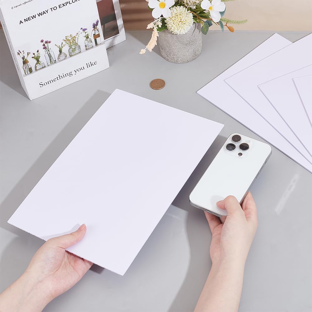 Snapklik.com : BENECREAT 5 Sheets 3mm White Foam Boards 11.8x7.8 ...