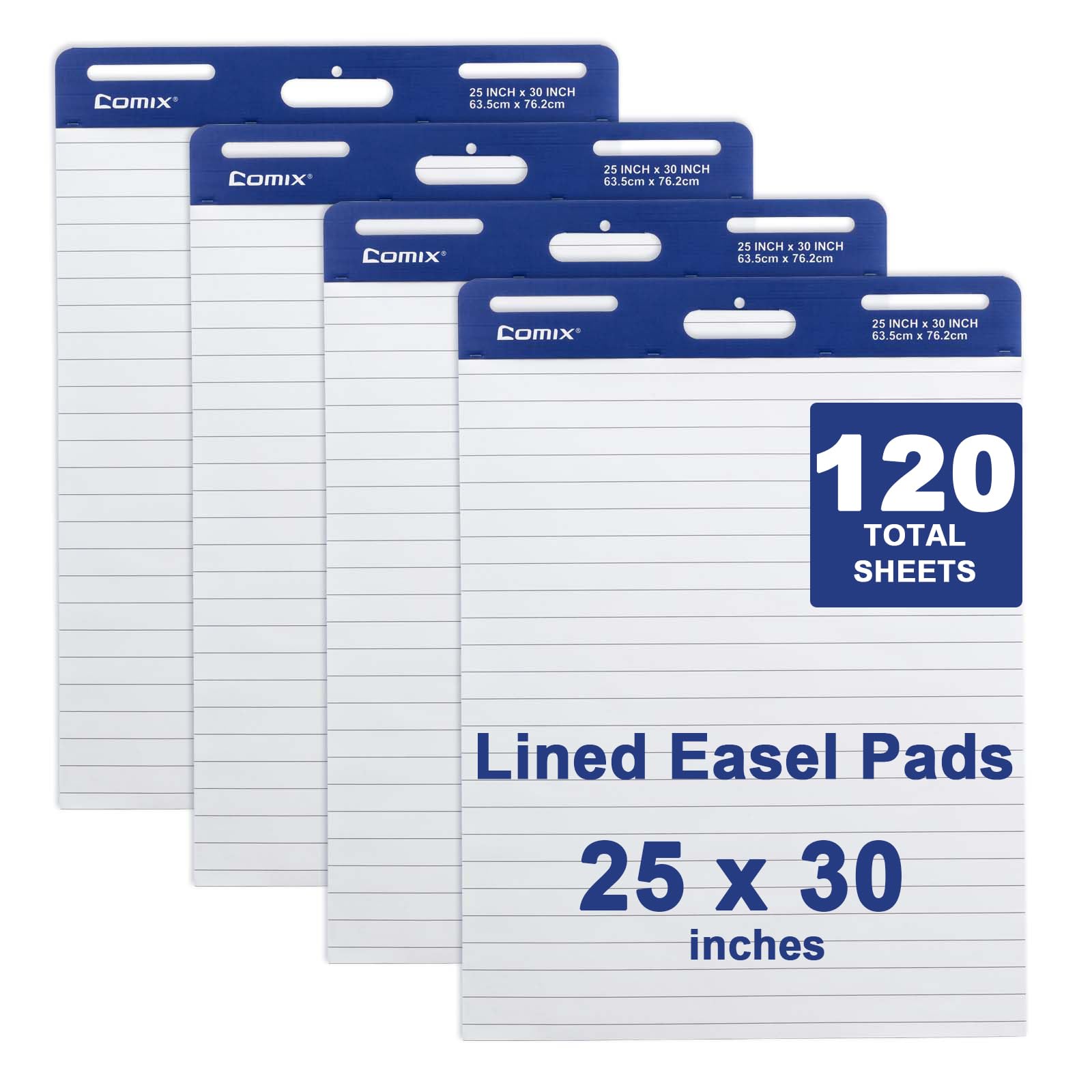Snapklik.com : Lined Sticky Easel Pad, 25 X 30 Inches Flip Chart Paper ...