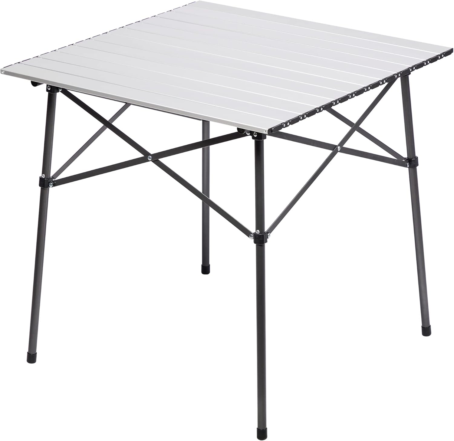Amazon.com : PORTAL Lightweight Aluminum Folding Square Table Roll Up ...