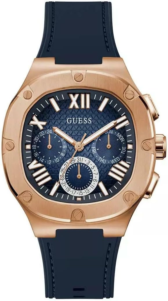 Buy GUESS Stainless Steel Analog Blue Dial Men's Watch-Gw0637G3 at ...