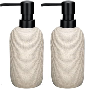 Amazon.com: 2pcs Hand Soap Dispenser Set - Sandstone Textured Resin ...