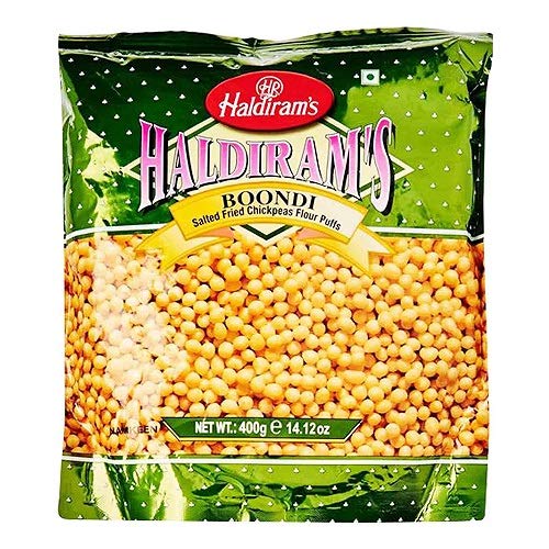 Amazon.com : Haldirams Boondi 400g 14oz : Packaged Indian Dishes ...