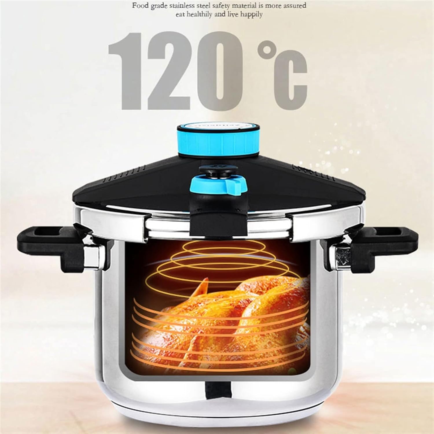 TENAGE Rice Cooker Stainless steel household gas pressure cooker ...