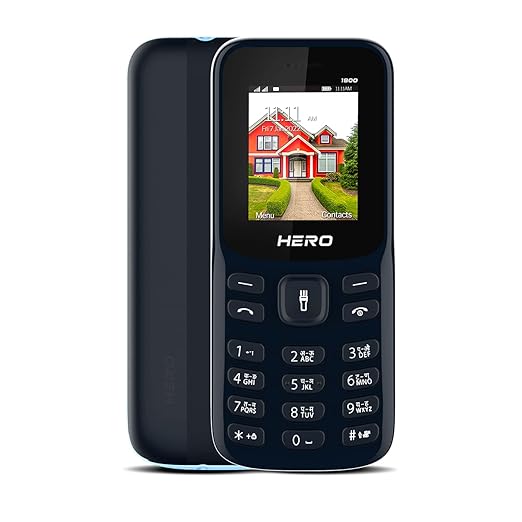 (Refurbished) Hero 1800 (Mob Blue), Keypad Mobile with Powerful 1800 ...