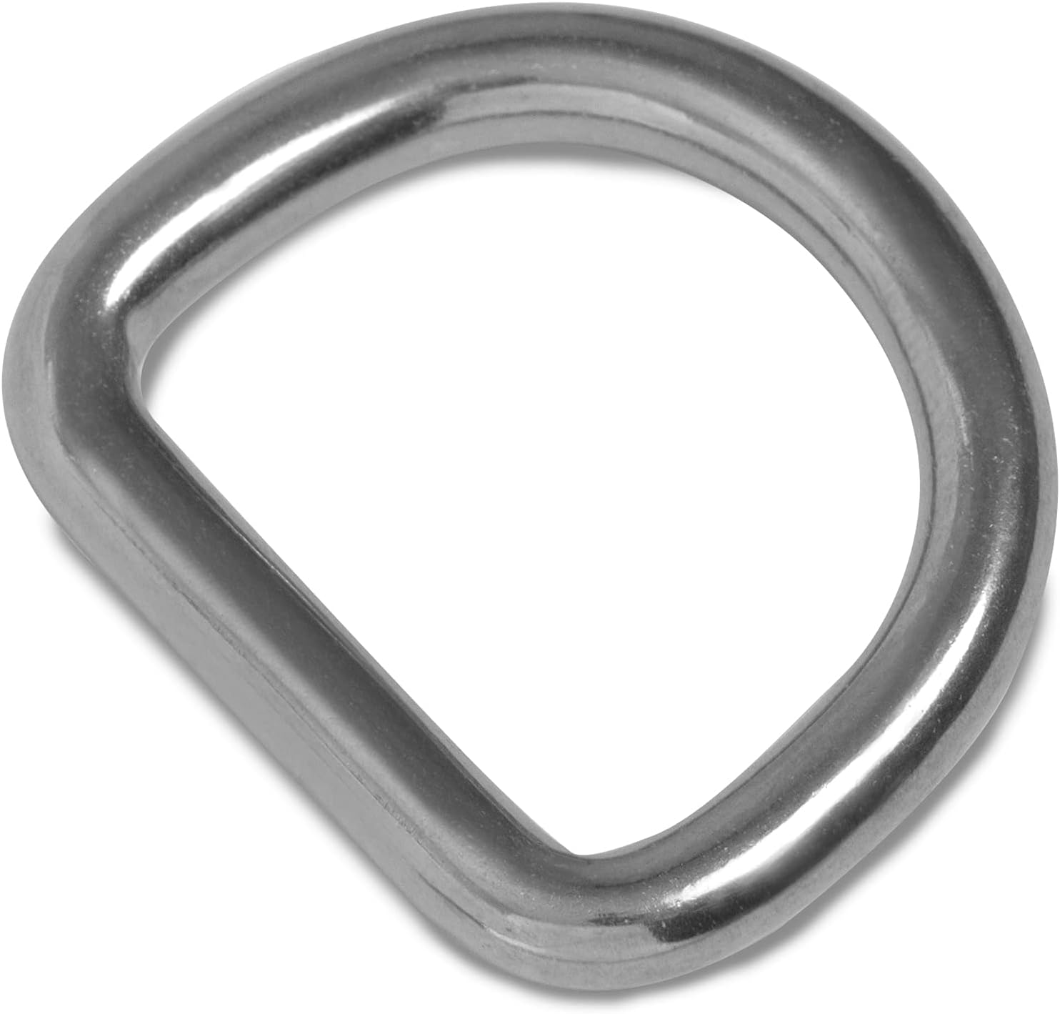 HEAVYTOOL D-Rings 15 mm x 3 mm Welded Stainless Steel AISI 316 (V4A ...