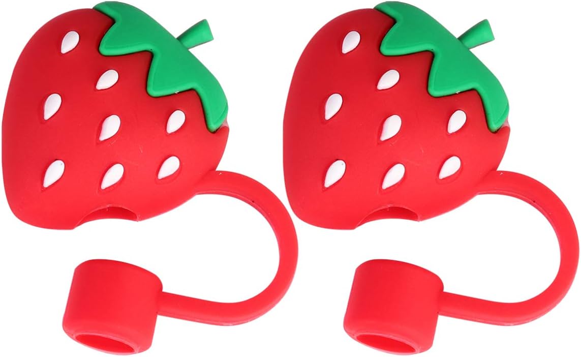 Amazon.com: 2Pcs Silicone Straw Tips Covers，Reusable Straws Tips Covers ...