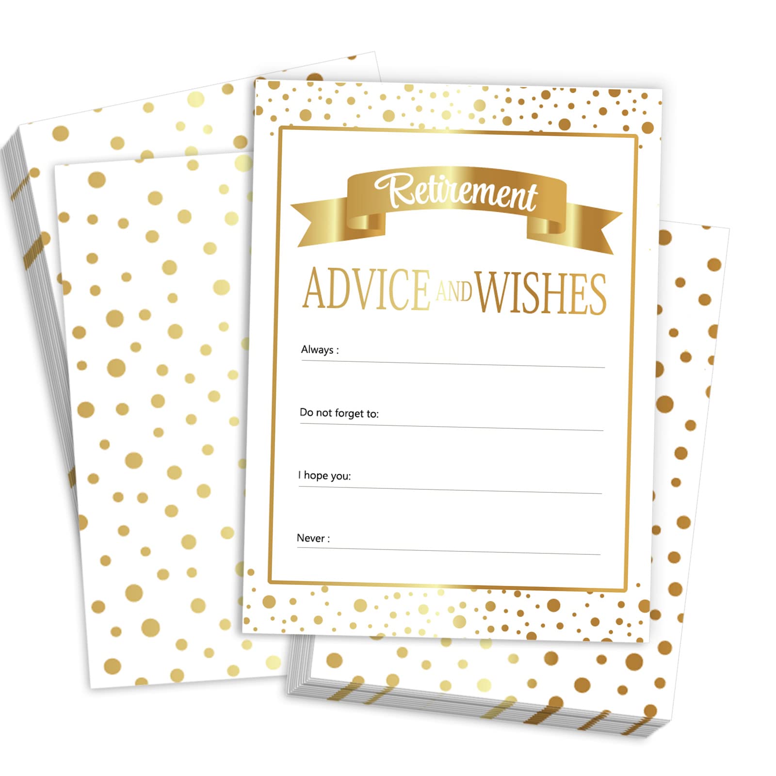 Amazon.com: Qyeahkj 100pcs Retirement Advice Card Retirement Advice and ...