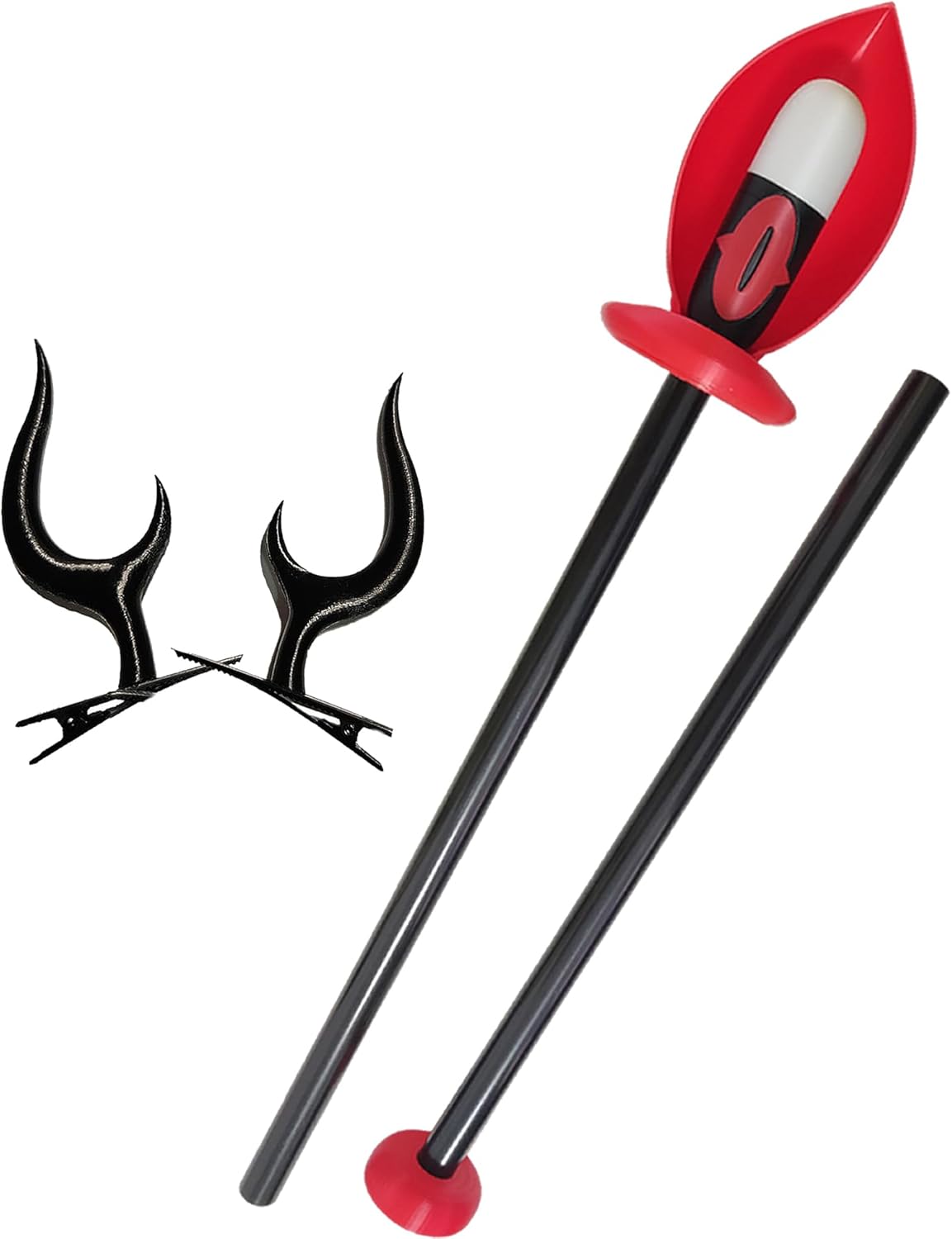 Alastor Cosplay Cane Anime Alastor 3D Printing Headwear Walking Stick ...