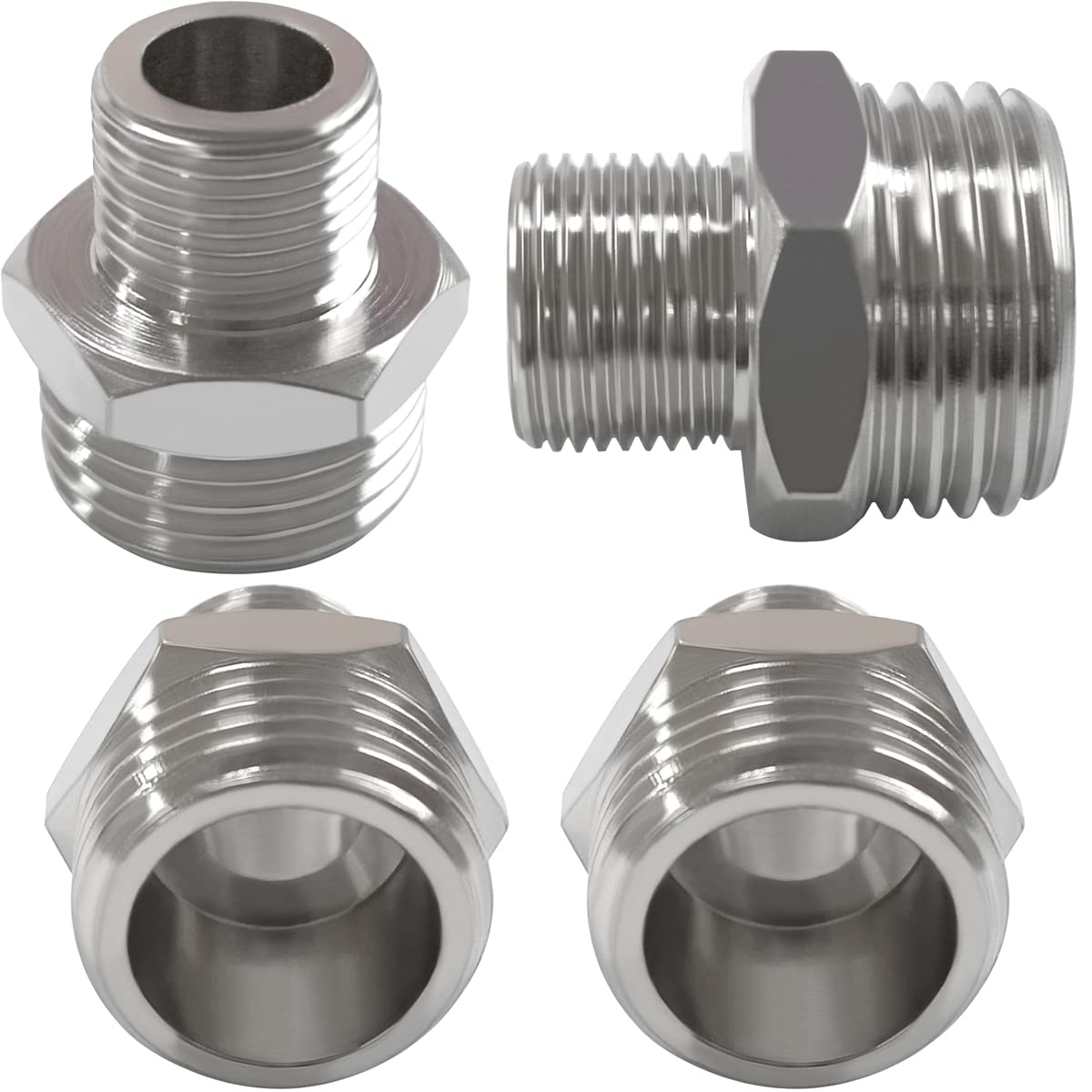 Amazon.com: Beduan RV Faucet Adapter 1/2" Male to 3/8" Male Brass ...