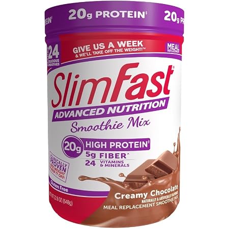 Amazon.com: SlimFast Advanced Nutrition Creamy Chocolate Smoothie Mix ...