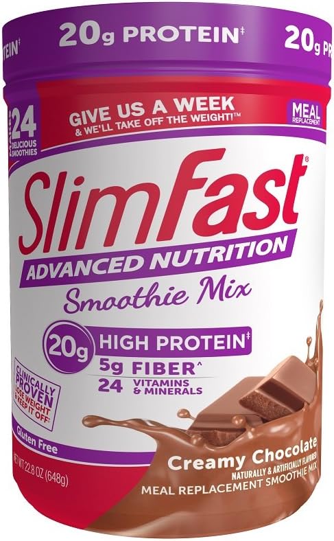 Amazon.com: SlimFast Advanced Nutrition Creamy Chocolate Smoothie Mix ...