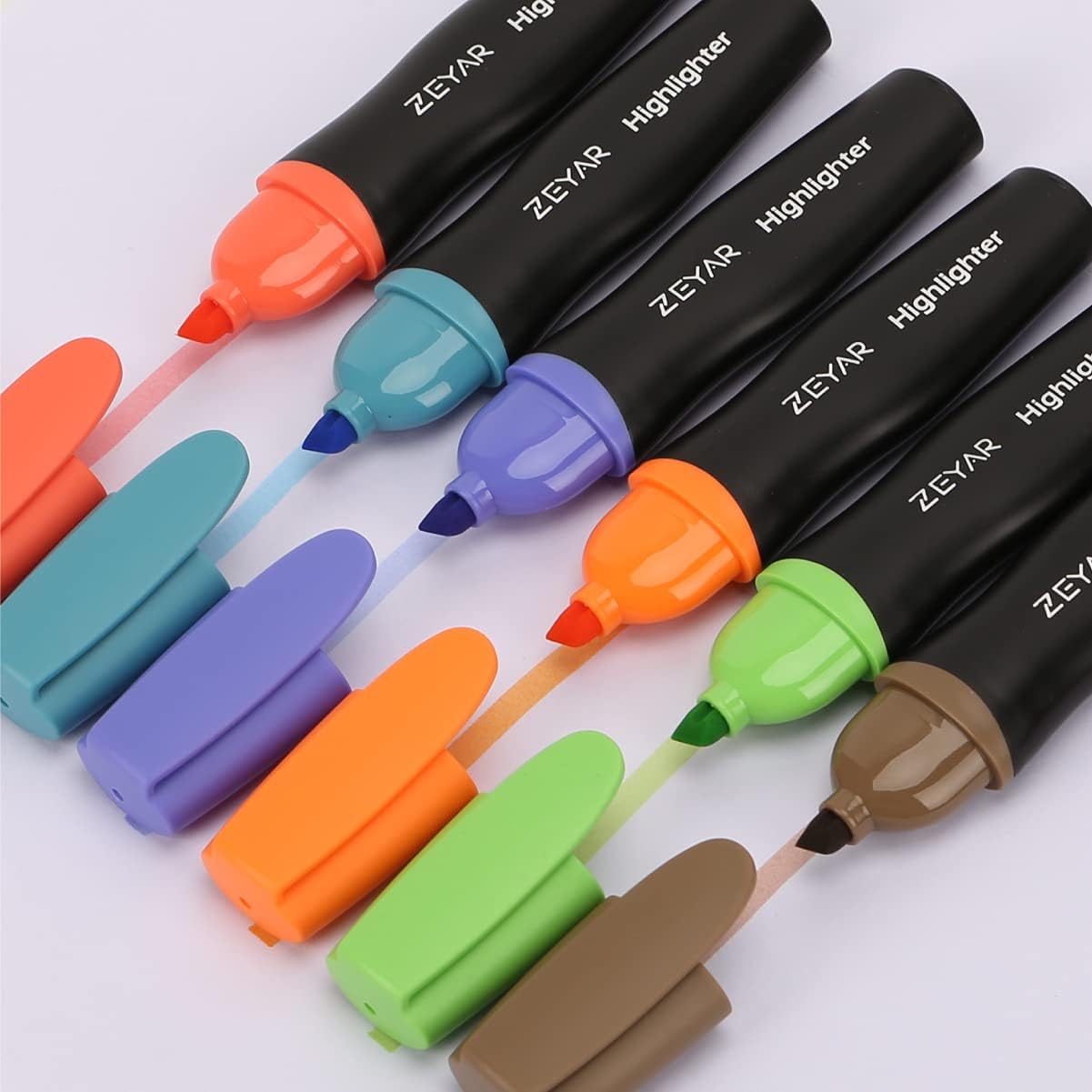 Buy ZEYAR Aesthetic Highlighter Pen, Chisel Tip Marker Pen, AP ...