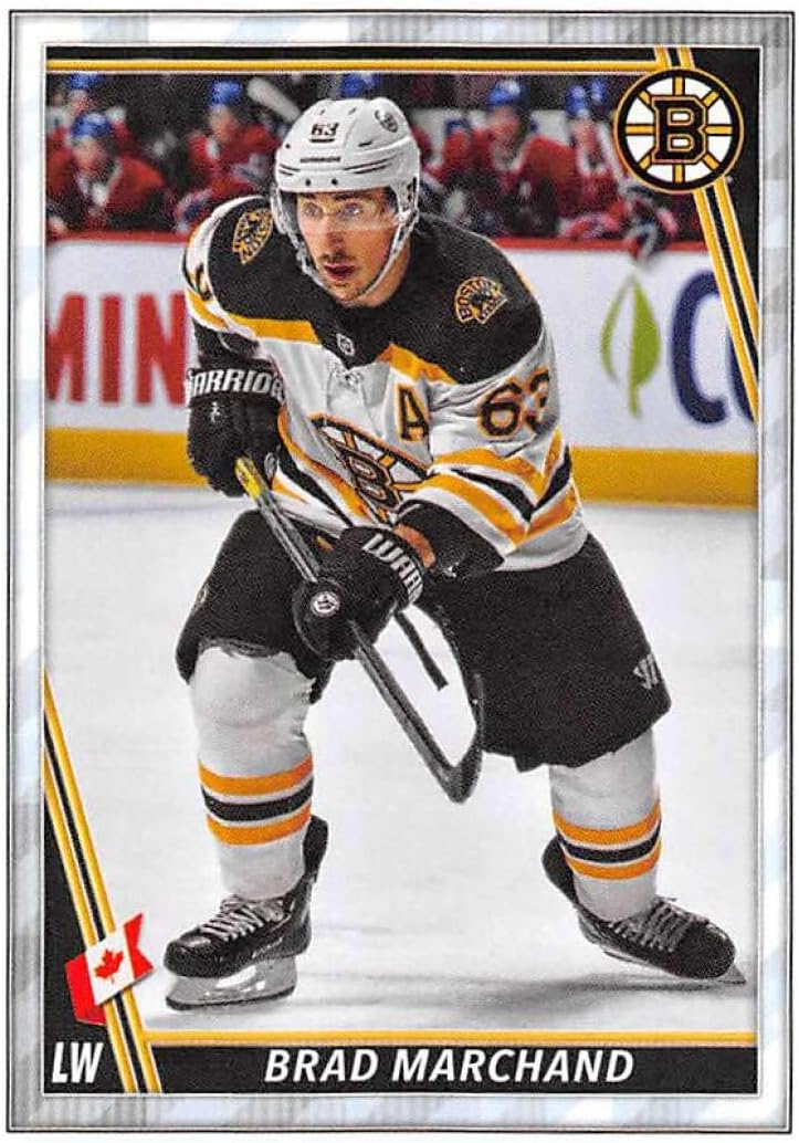 Amazon.com: 2020-21 Topps NHL Sticker #40 Brad Marchand Boston Bruins ...