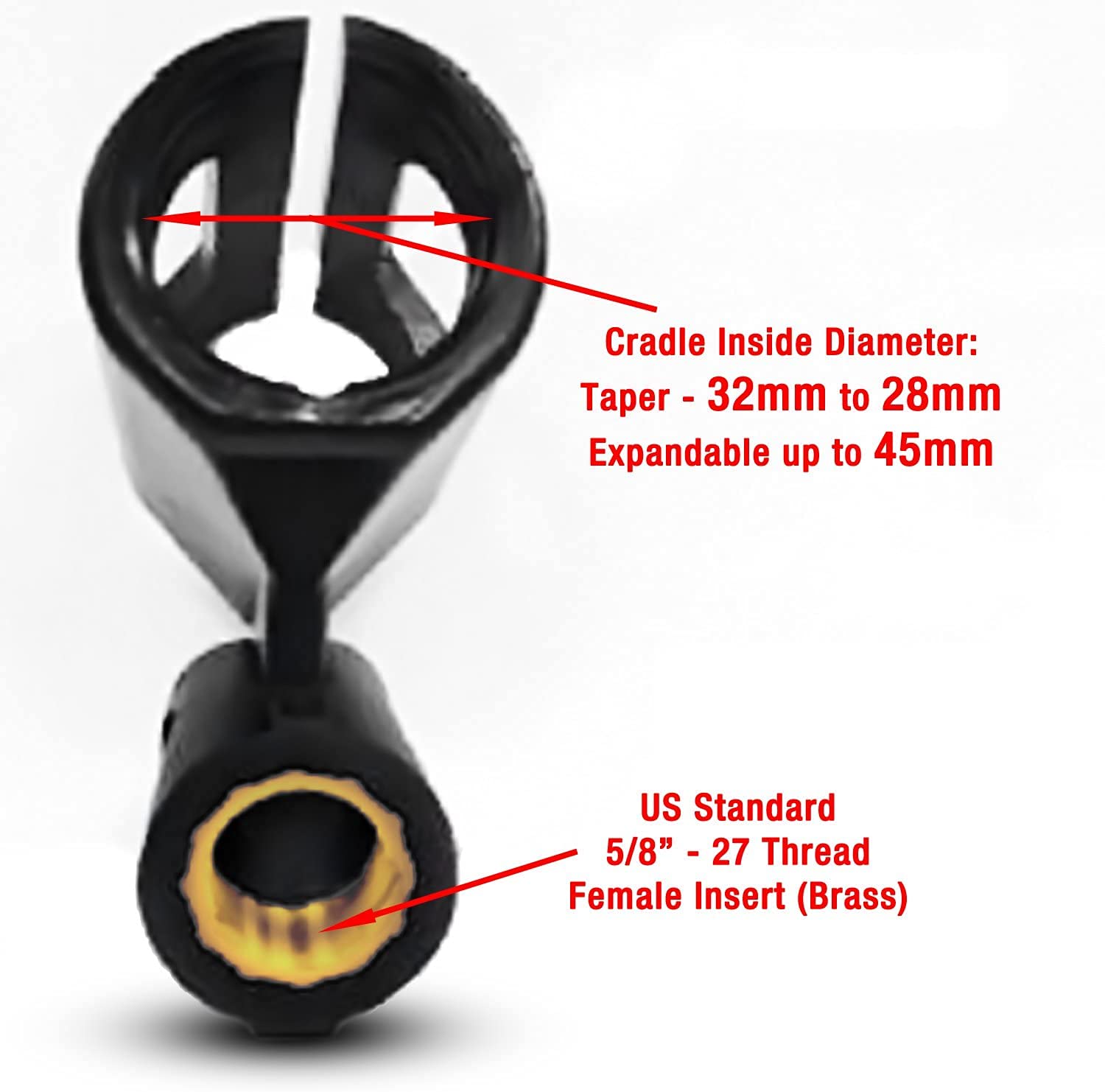 Snapklik.com : Performance Plus Wireless Mic Holder Large Barrel