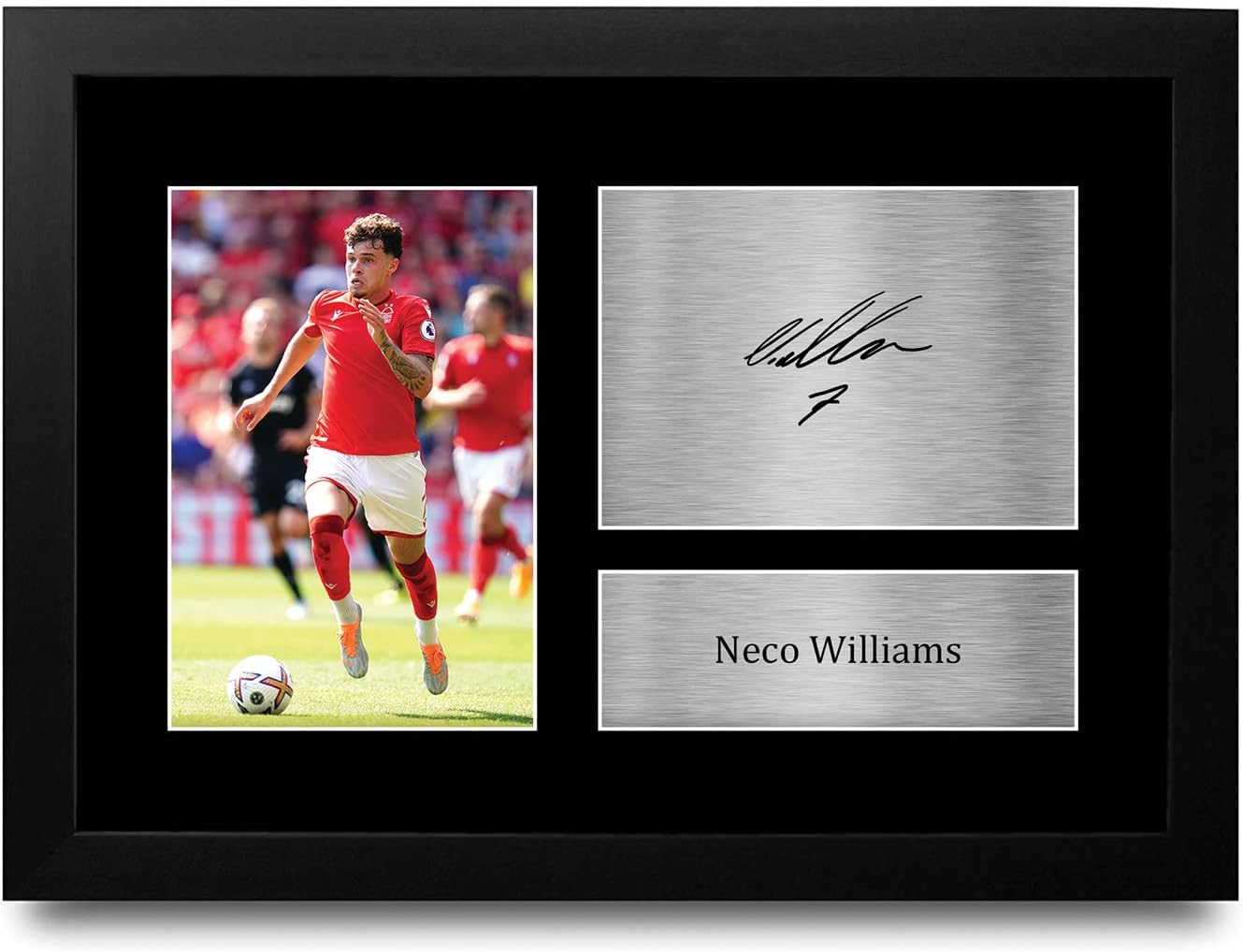 HWC Trading FR A4 Neco Williams Nottingham Forest Gifts Printed Signed ...