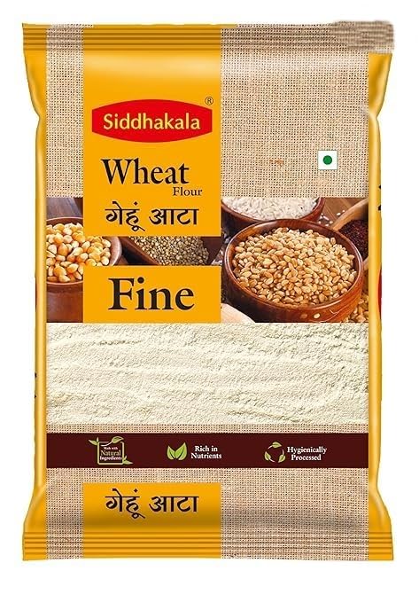 SIDDHAKALA Gehu Atta Lokwan Premium Chakki Fresh Atta | Whole Wheat ...