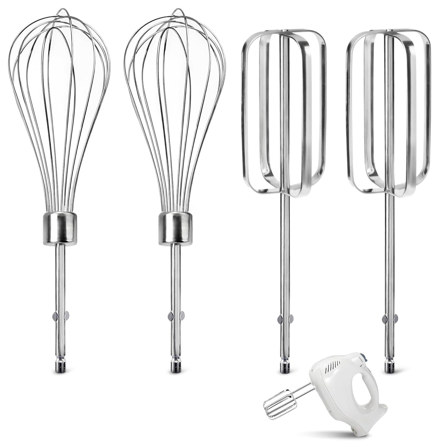 QOOWFEANIG 4pcs Hand Mixer Beaters Attachments Electric Mixer Parts ...