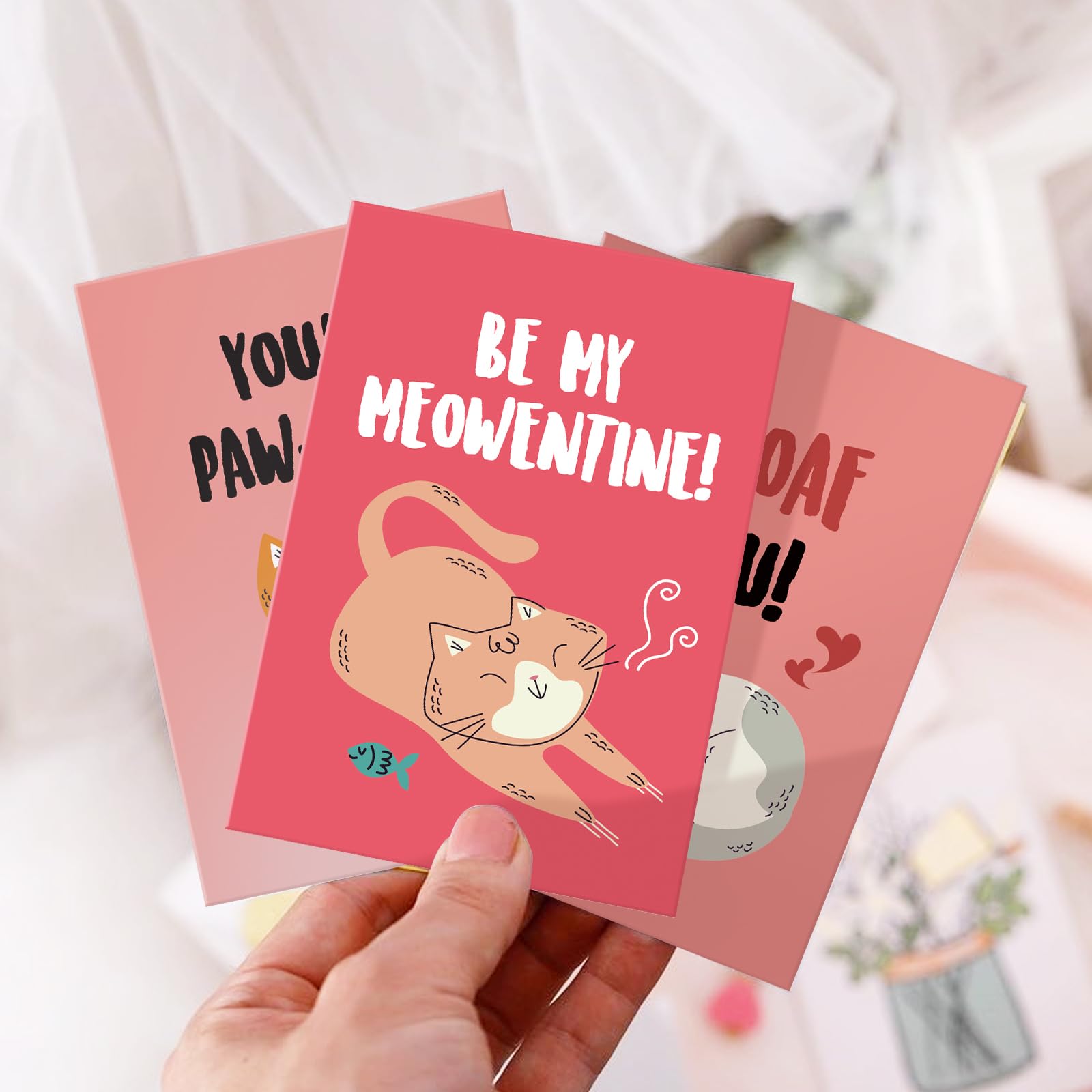 Morsomme Katt Valentine Kort Cat Valentine's Day Cards | Funky Pigeon