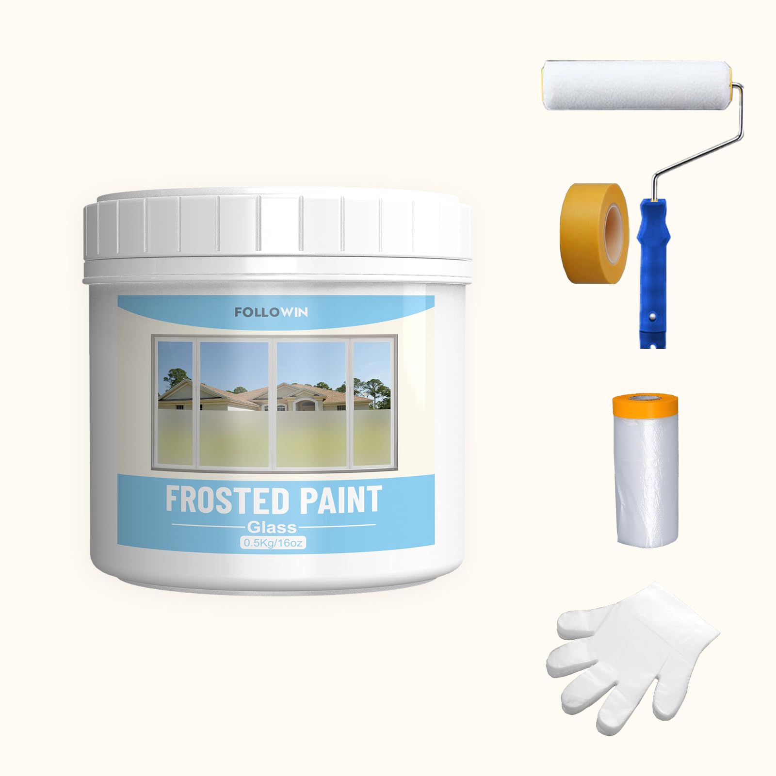 FOLLOWIN Frosted Glass Paint,Window Frosting Paint,Window Privacy Paint ...