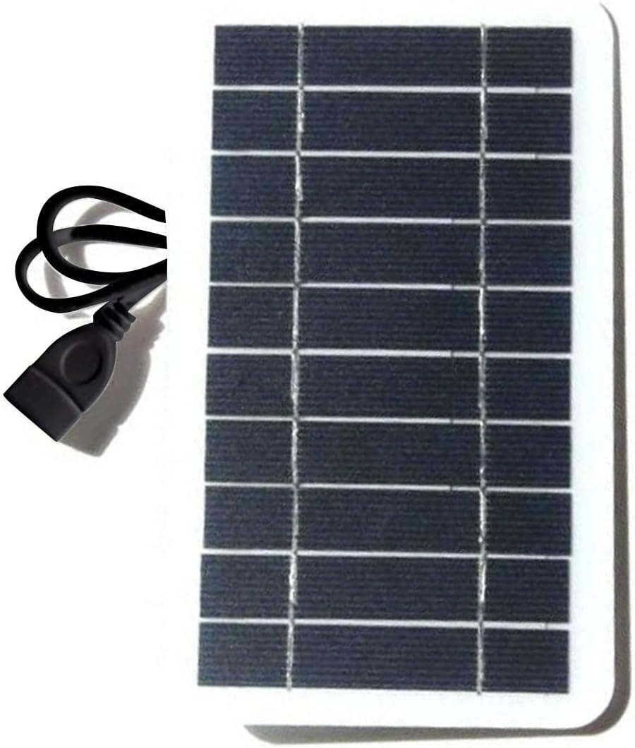 Amazon.com: Solar Panels, 2w 5v Solar USB Charger, Portable Solar Phone ...