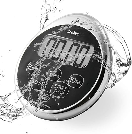 Amazon.com: dretec Digital Timer Water Proof Shower Timer Shower Clock ...
