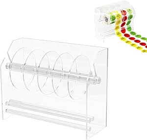 Amazon.com : KVMORZE Adjustable Label Dispenser, Acrylic Sticker ...