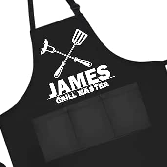 Amazon.com: Personalized grilling aprons for Men Women,Custom Engraving ...