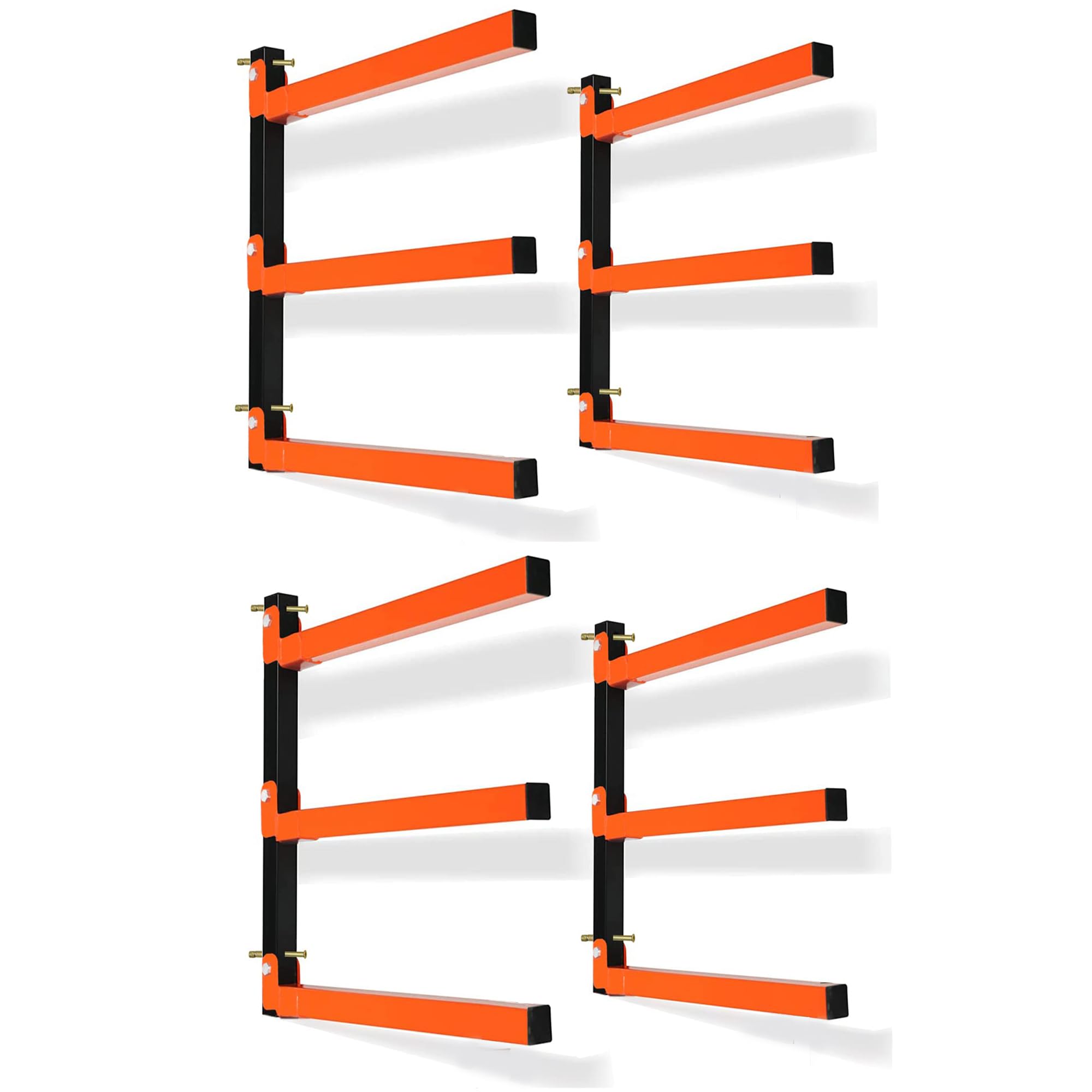 Amazon.com: Thanaddo 3-Level Lumber Storage Rack Heavy Duty Metal Wall ...