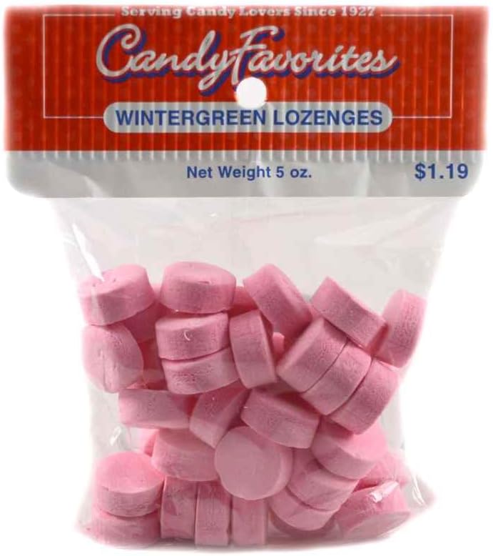 Amazon.com : Pink Wintergreen Lozenges 5 Ounce Peg Bags : Health ...