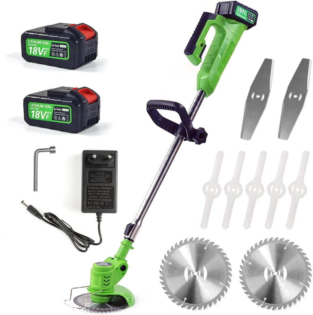 Amazon.com : Cordless Grass Trimmer Lawn Mower, BONSBOR Electric ...