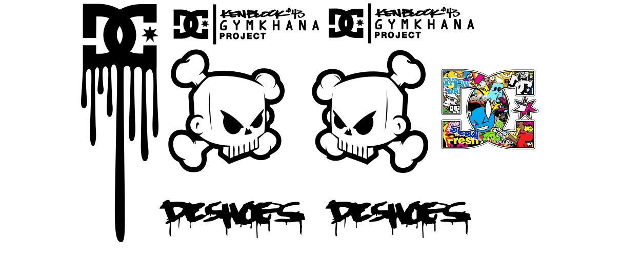 Logotipo Del Monstruo Ken Block Y2K 2000s X DC X Ford Block 43
