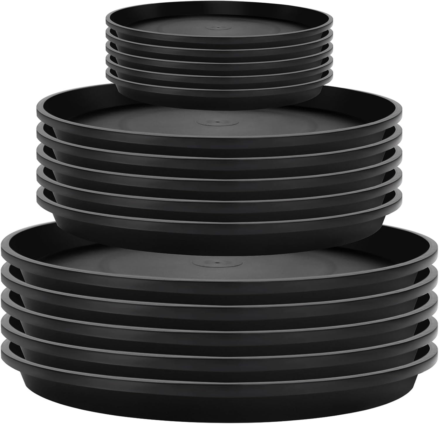 Amazon.com : Fansunta 15 Pcs Plastic Potted Plant Trays, Flower Plant ...