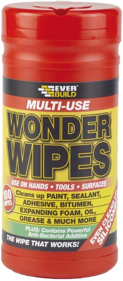 Everbuild WIPE80X6 Wonder Wipes, 6 Tubes of 100 Wipes : Amazon.co.uk ...