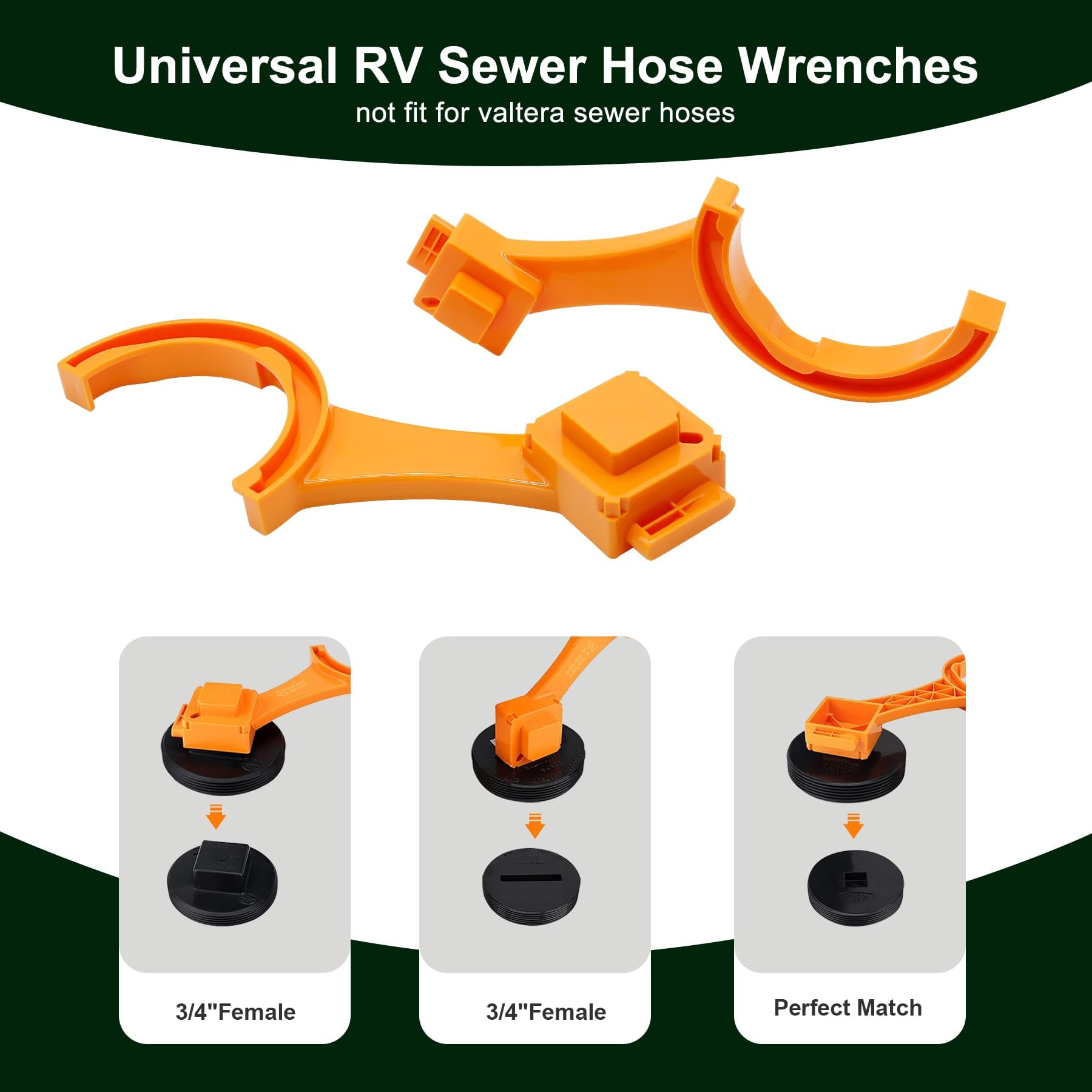 Snapklik.com : Brlyeeanze RV Sewer Cleanout Plug Hose Wrench Fits Most ...