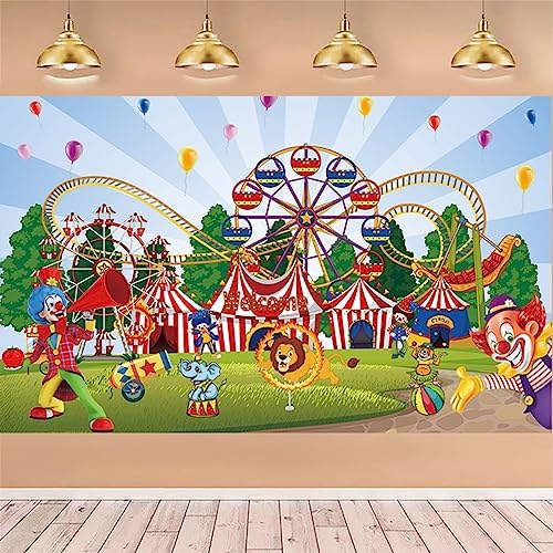 Amazon.com: LOONELO Large Circus Carnival Backdrop with 70.8''X43.3 ...