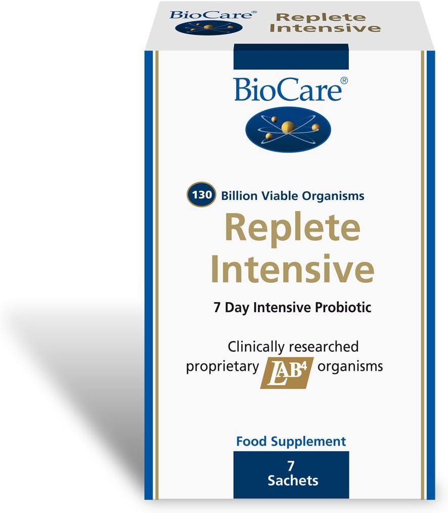 BioCare Replete Intensive 7 Probiotic Sachets (130 billion per daily ...