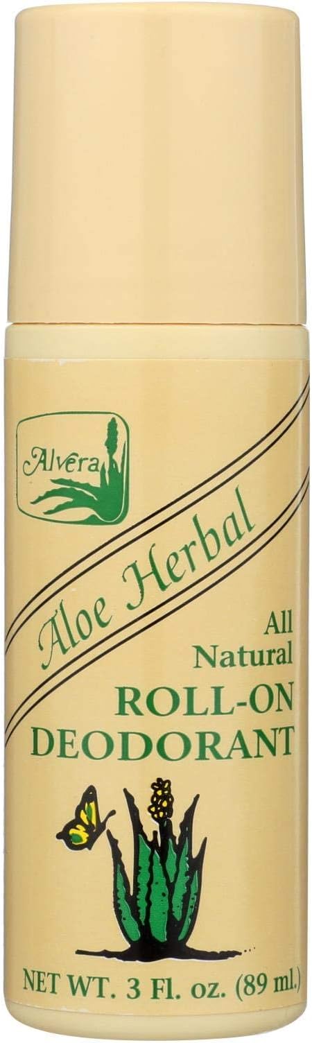 Amazon.com: Alvera Aloe Herbal All Natural Roll-On Deodorant - 3 fl oz ...