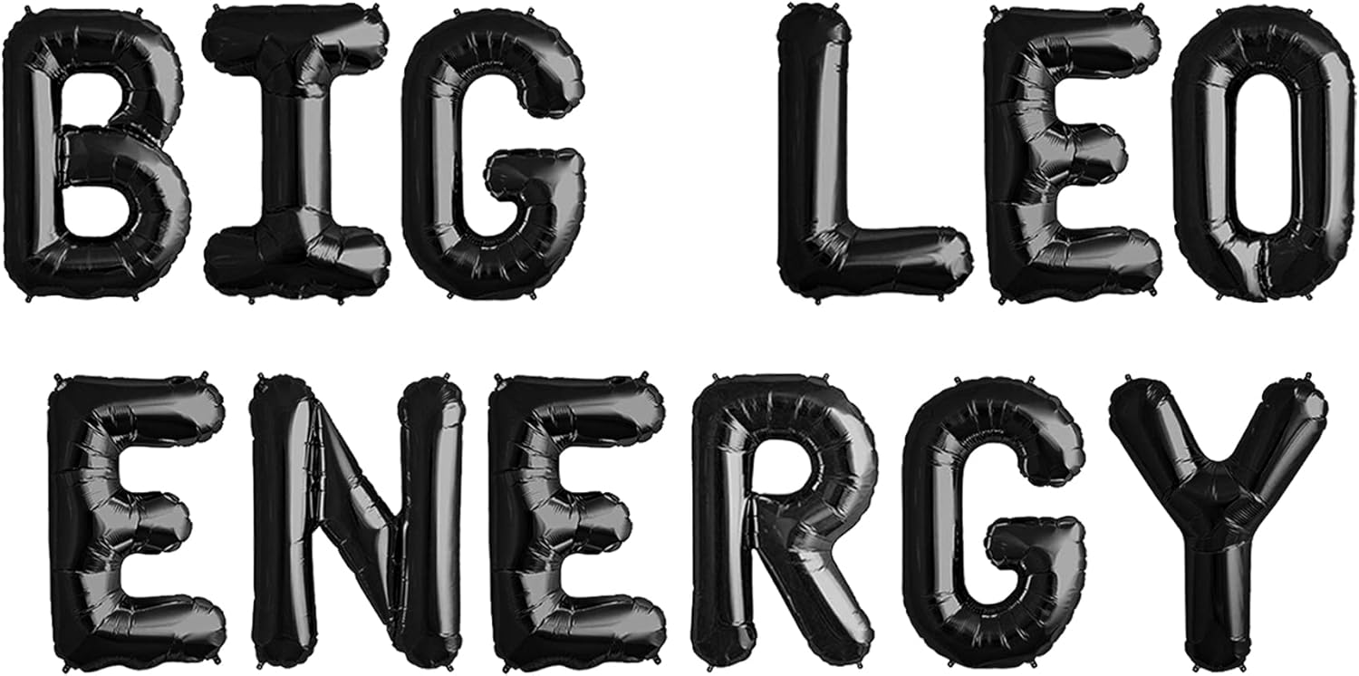 Amazon.com: 100% LIKED-Big Leo Energy Banner, Big Leo Energy Balloon ...