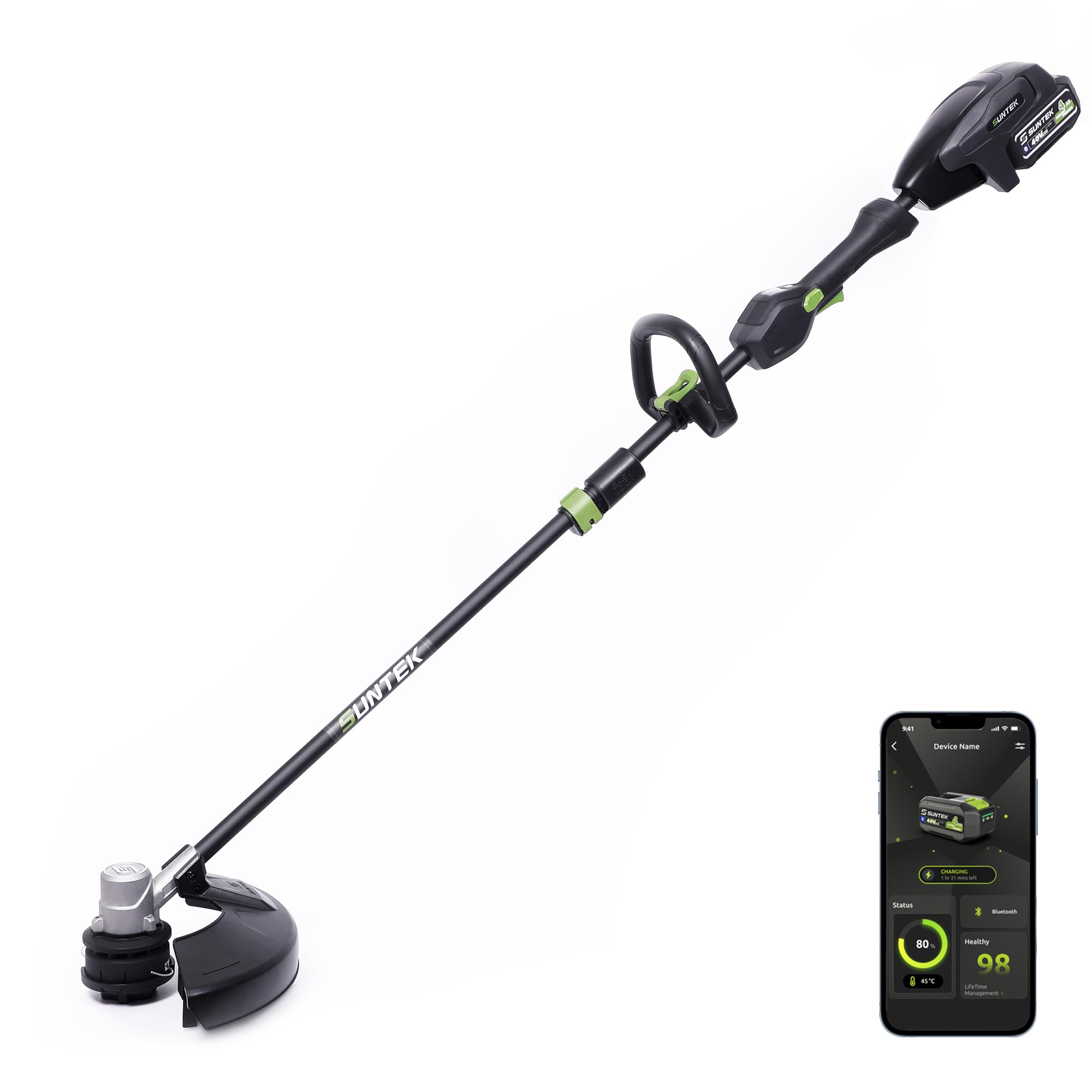 Amazon.com : SUNTEK Electric String Trimmer Edger, 40V 15-Inch ...