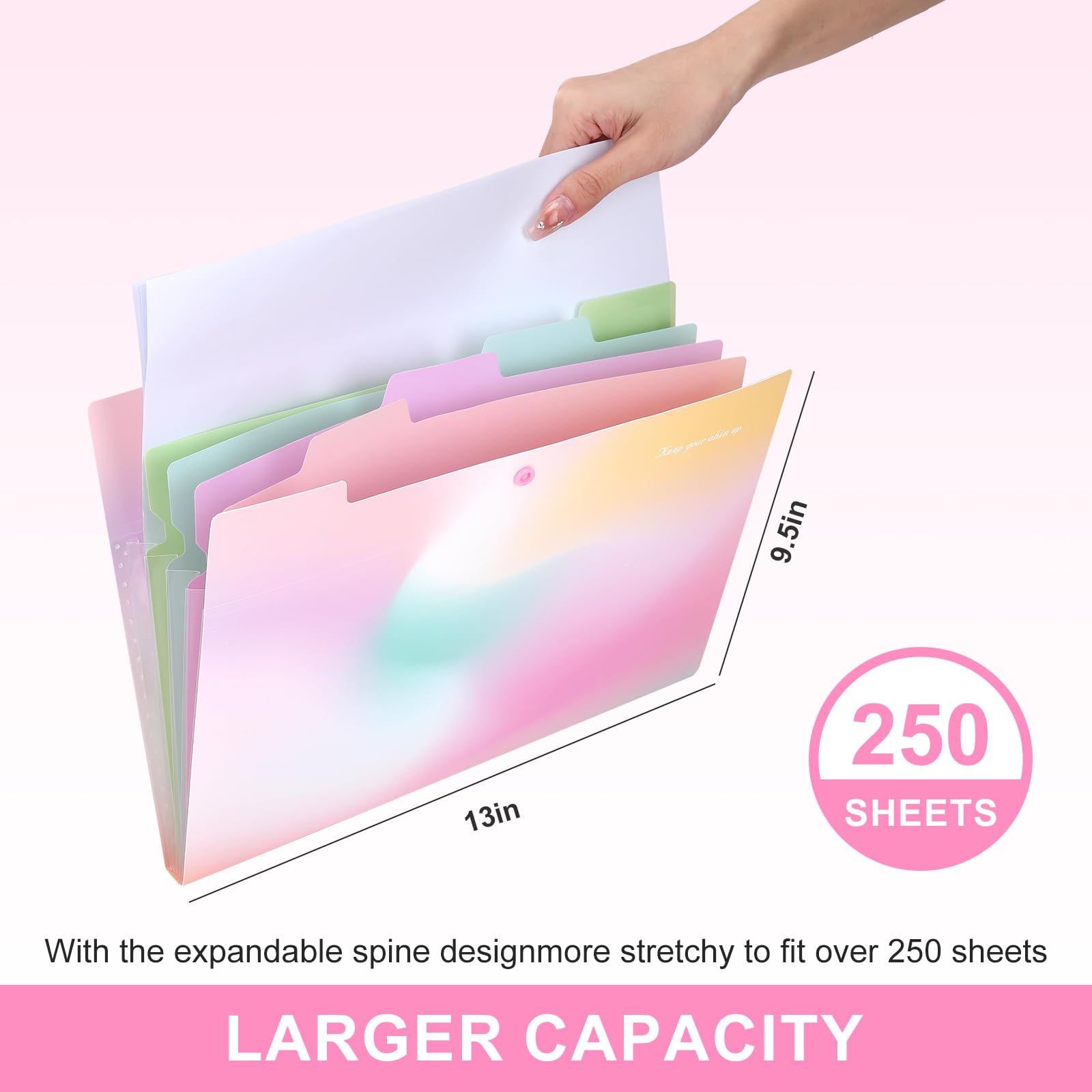 Snapklik.com : Ddaowanx Expanding File Folder, Letter A4 Size Accordion ...