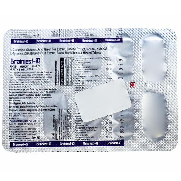 BRAINIEST-IQ - Strip of 10 Tablets : Amazon.in: Health & Personal Care