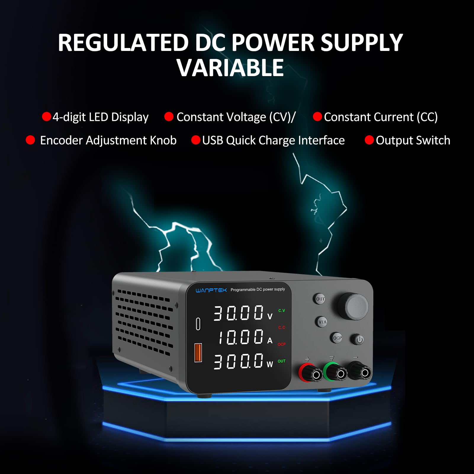 Variable Power Supply FEITA 30V 5A Adjustable Lab Power Supply ...