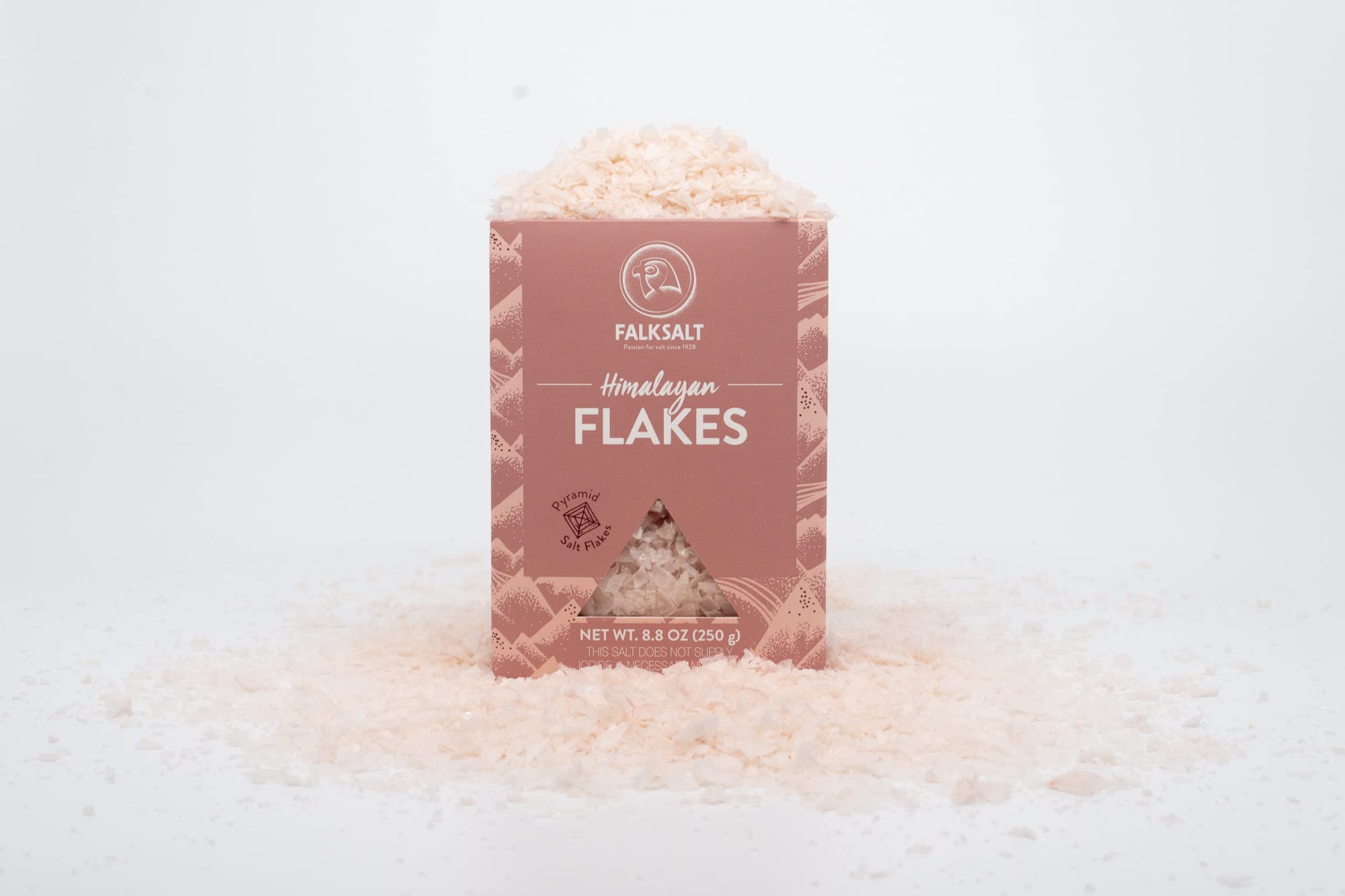 FALKSALT | Pink Himalayan Salt Flakes, 8.8oz Box | Gourmet Flaky Sea ...
