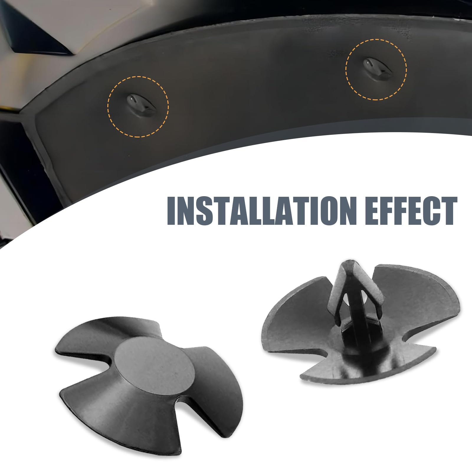 Snapklik.com : Nodteem Pack-20 Car Engine Hood Lining Fixing Buckle ...