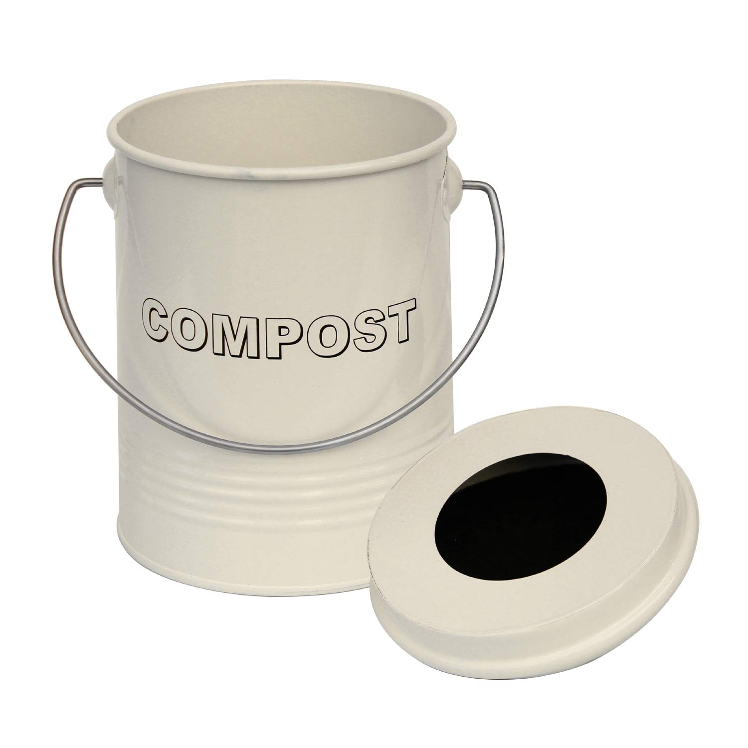 Simpa 5L Grey Compost Food Waste Recycling Bin Caddy | DIY At B&Q