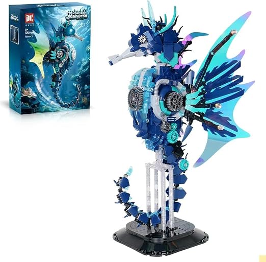 Amazon.com: GXJTYYBS Mechanical Seahorse Building Set Model STEM ...